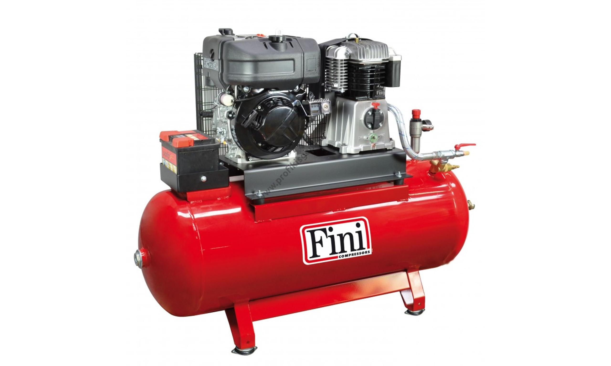 FINI BK 119-500F-10 DIESEL benzinmotoros KOMPRESSZOR 945l/perc 10 bar ...